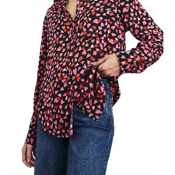 Rails | Tops | New Rails Josephine Top In Pinkredblack | Poshmark